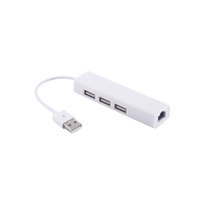 LINKOM Multiport hub USB 2.0 3x USB-A 2.0 + RJ45