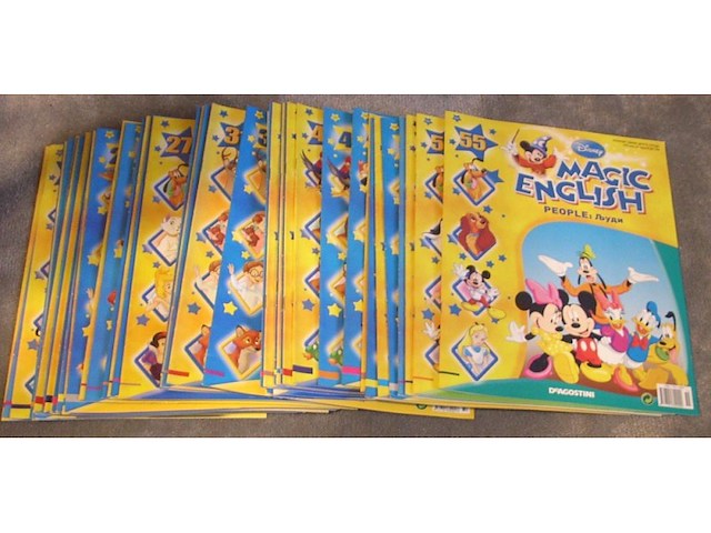 Magic English (radne sveske + 55 DVD)
