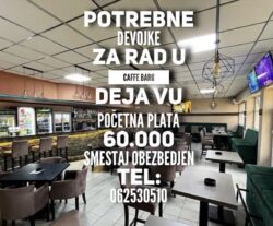 Stalan posao Potrebne radnice za rad u caffe baru