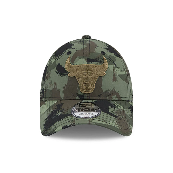 CHICAGO BULLS PAINTED ALL OVER PRINT 9FORTY ADJUSTABLE CAP 'CAMO'