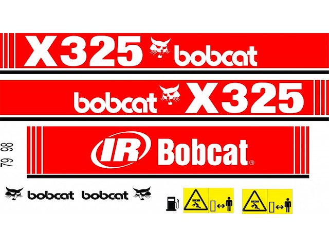 BOB CAT X325 nalepnice