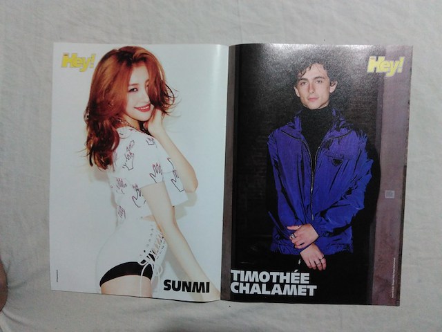 Sunmi, Timothee Chalament,Justin Bieber,Sebastian Yatra