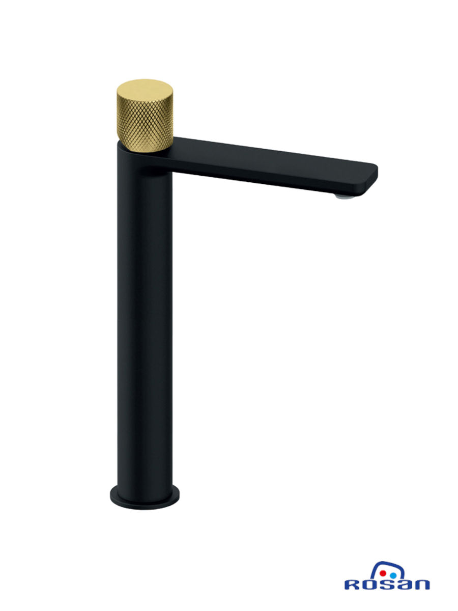 Baterija za lavabo L S2 Black&Gold Rosan 230109BG