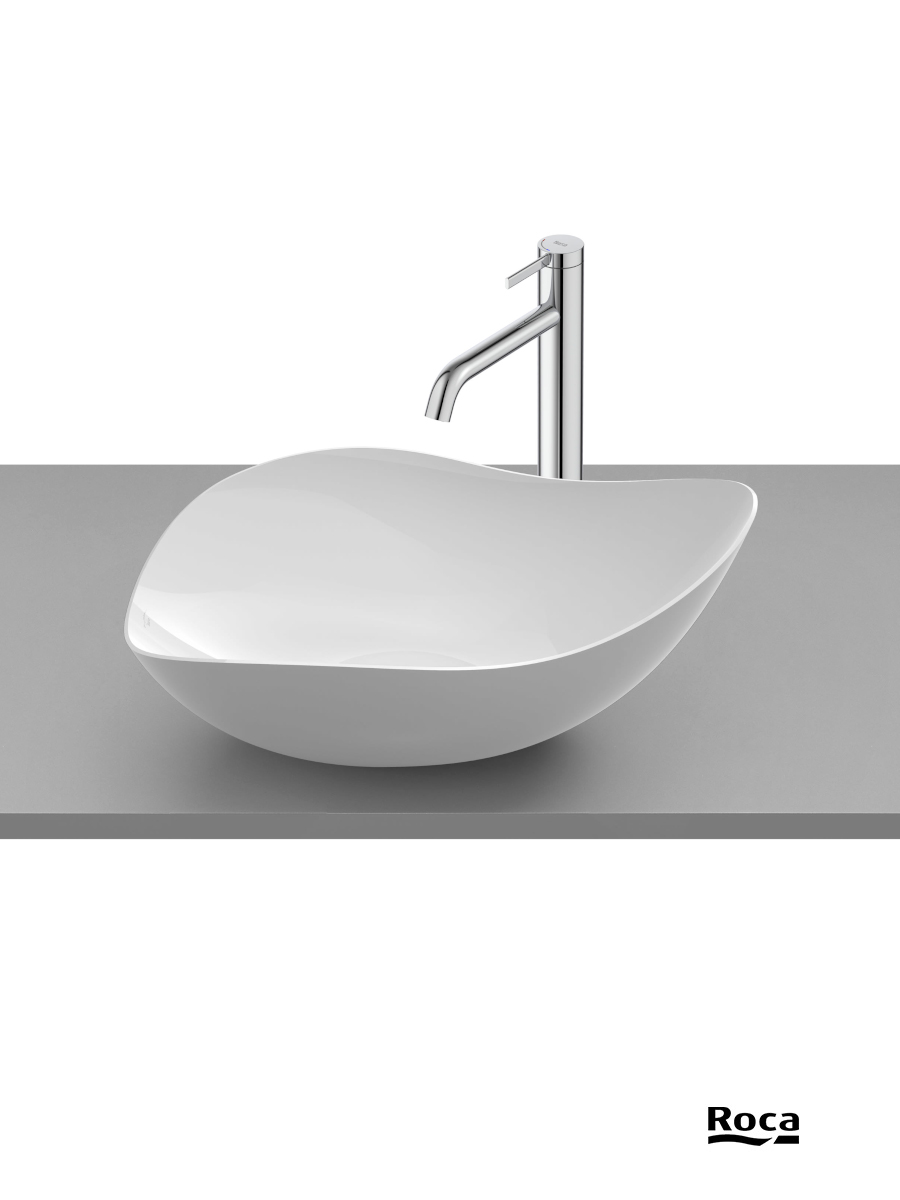 Lavabo nadgradni beli Ruy Ohtake 55×38,5cm Roca