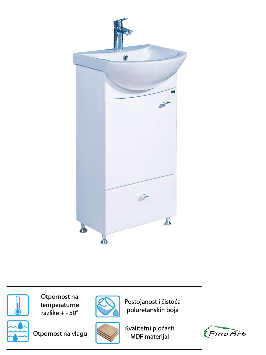 Lavabo sa ormarićem Pino Art Mond 0140 45.5cm