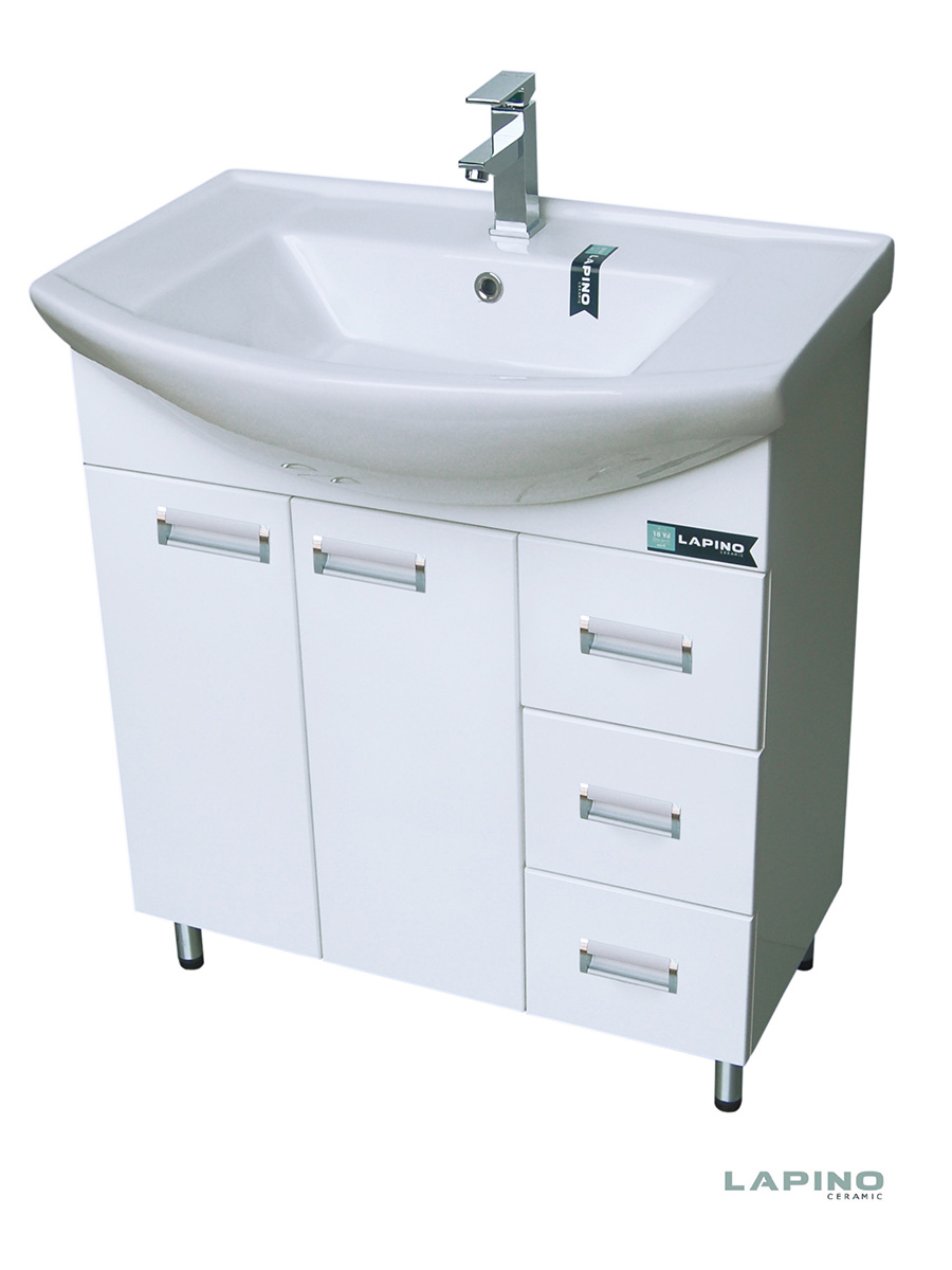 Lavabo sa ormarićem 4842 3 Fioke 75x85cm Lapino Roma