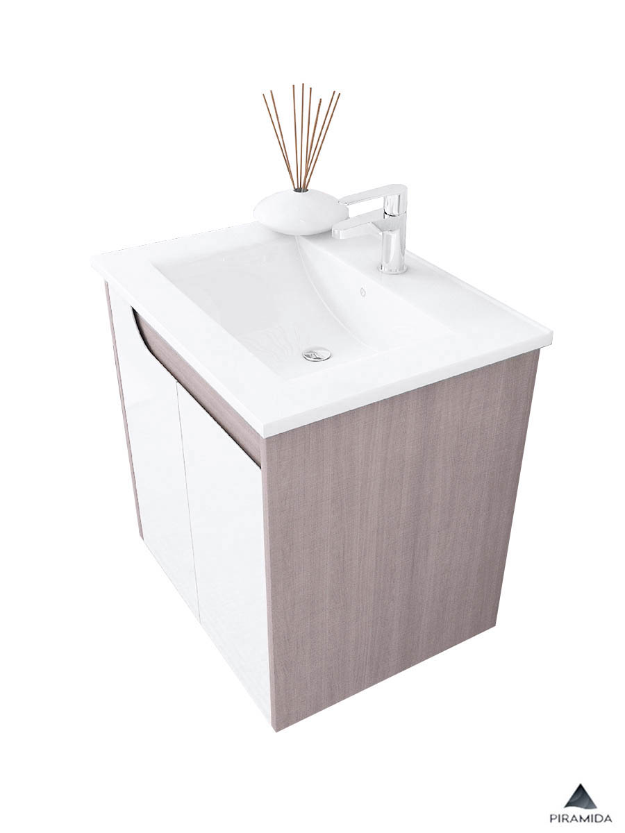 Lavabo sa ormarićem Euridika Late 60cm Piramida