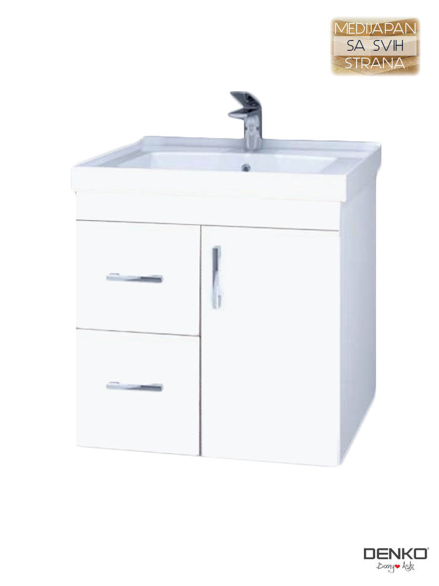 Lavabo sa ormarićem medijapan Petra 65cm