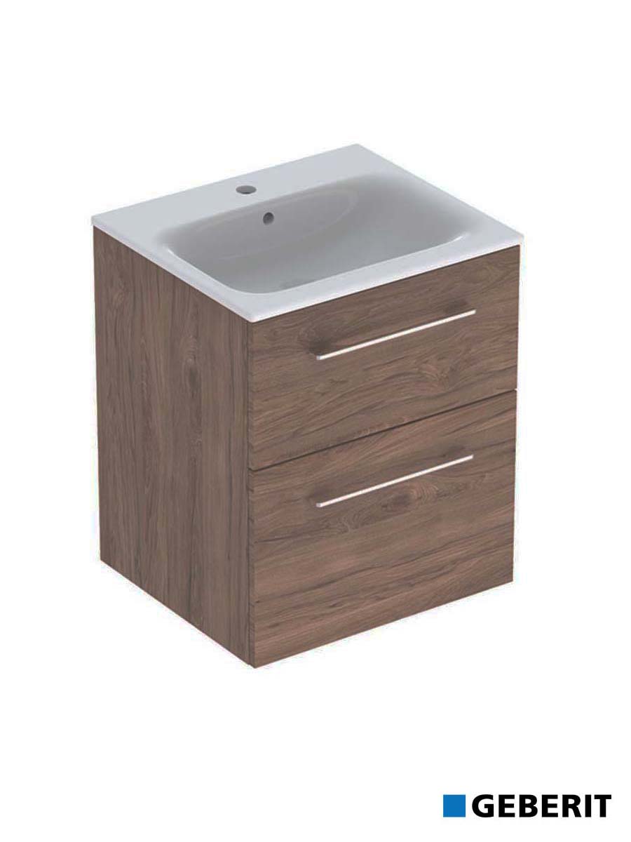 Lavabo sa ormarićem 60cm Selnova Square orah Geberit