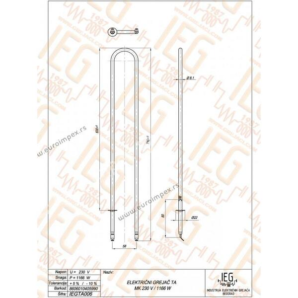 MOTORNI KONTAKTOR KNL12-10 230V AC TROFAZNI 12A 5,5kW Iskra