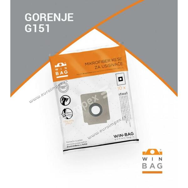 KESA ZA USISIVAC OD MIKROFIBERA Gorenje GB1/VC1411CXW/1611CMBK/VC1615CXR model G151 8606109072348