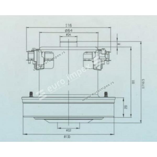 RUCICA ZA GREBENASTE PREKIDACE 16-25A 202 ELID