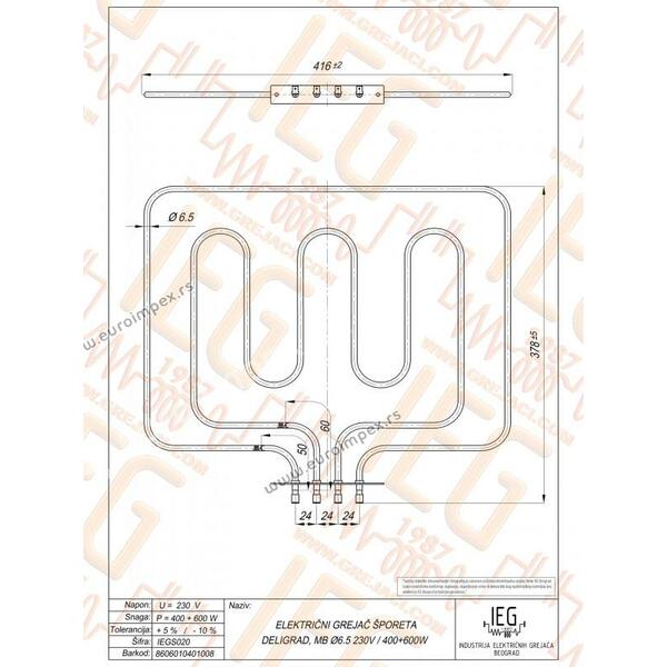 KONTAKTOR LC1-D12 12A 220V/50Hz 450262 Biton