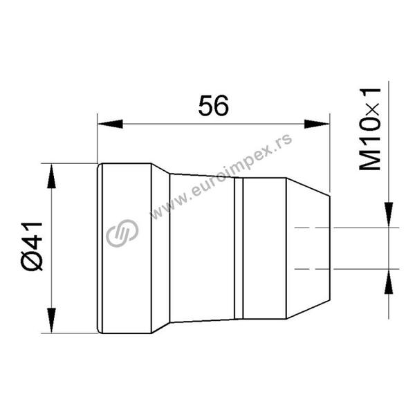 GREJAC ZA VES MASINU 1700W SA DIODOM ARISTON 159AR11 AR5120 HTR005AR L=17cm