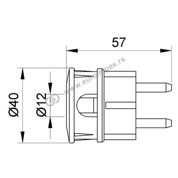 LED ROZETNA 5W UGRADNA 6500K BELA OKRUGLA BD02-00530