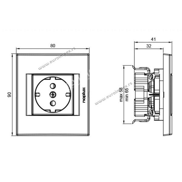 PRODUŽNI KABL 6 MESTA 5m PP/J 3x1,5mm2 608 ELKA