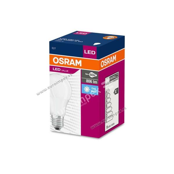 LED SIJALICA 8,5W E27 4000K 840 806 lm VALUE CLA60 OSRAM