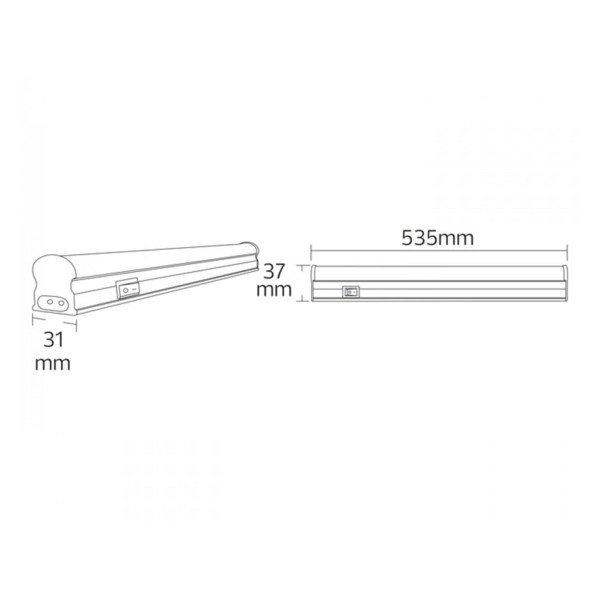 LED STRELA 9W 60cm 6400K OMEGA-9 052-002-0060