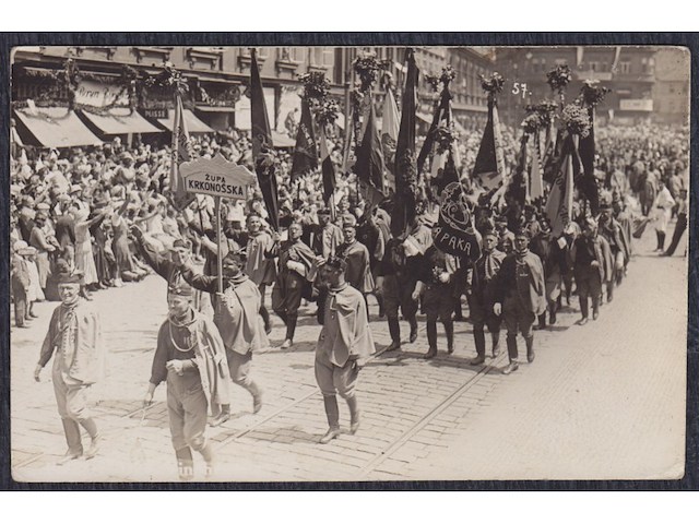 Češka 1926 Prag - Sokolski slet razglednica