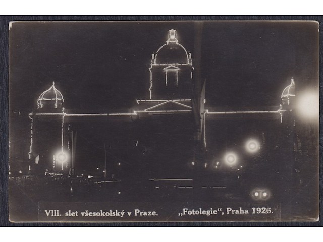 Češka 1926 Prag - Sokolski slet razglednica