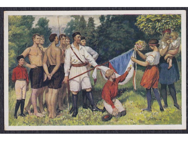Češka 1926 Prag - Sokolski slet razglednica