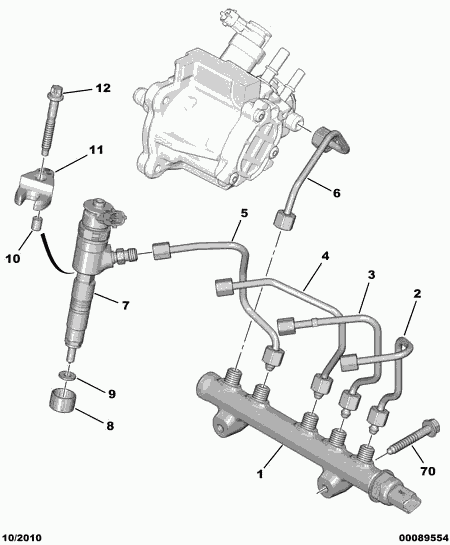 RAIL DOVOD ZA INJEKTORE 1570Q4