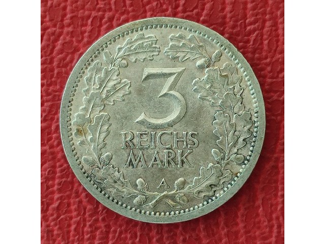 3 REICHSMARK 1931 A srebro