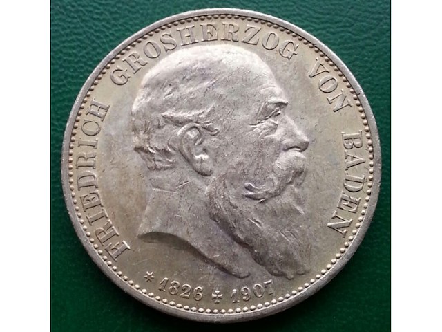 5 MARK 1907 srebro