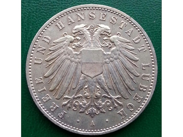 5 MARK 1904 A srebro