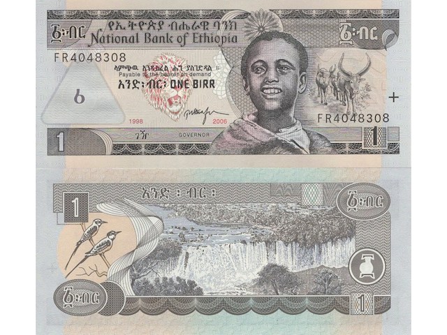 ETHIOPIA Etiopija 1 Birr 2006 UNC, P-46