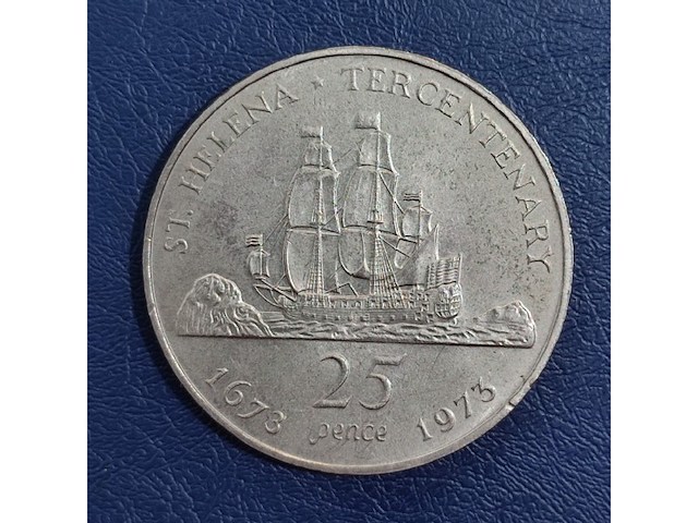 St. Helena 25 PENCE 1973