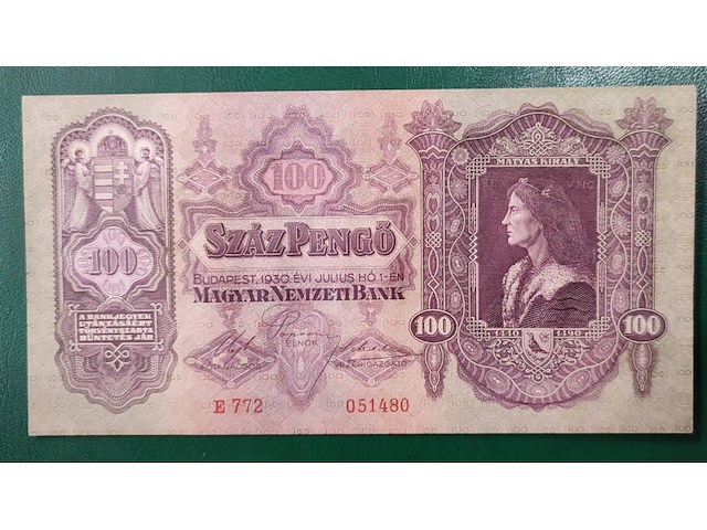 100 PENGO 1930 aUNC