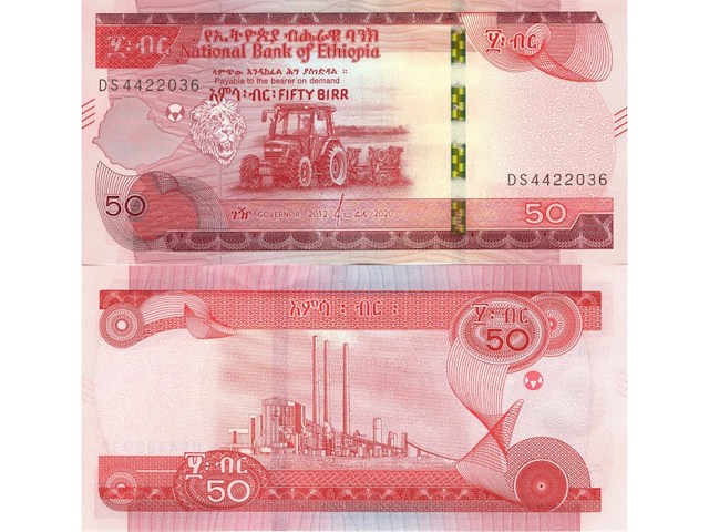 ETHIOPIA Etiopija 50 Birr 2020 UNC