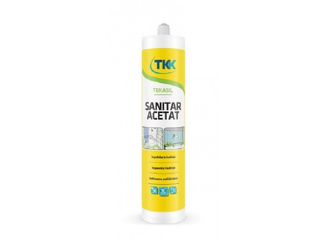 Silikon sanitar acetat TKK beli 280ml