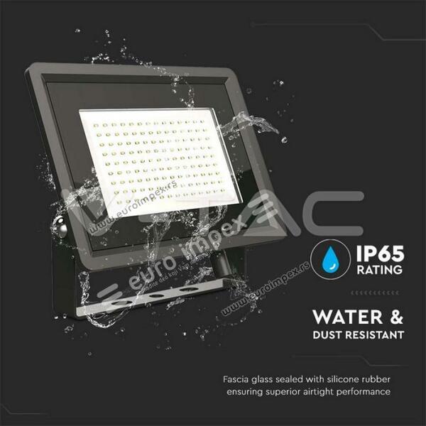 LED REFLEKTOR 100W SLIM CRNI SMD 6500K VT6723 V-TAC