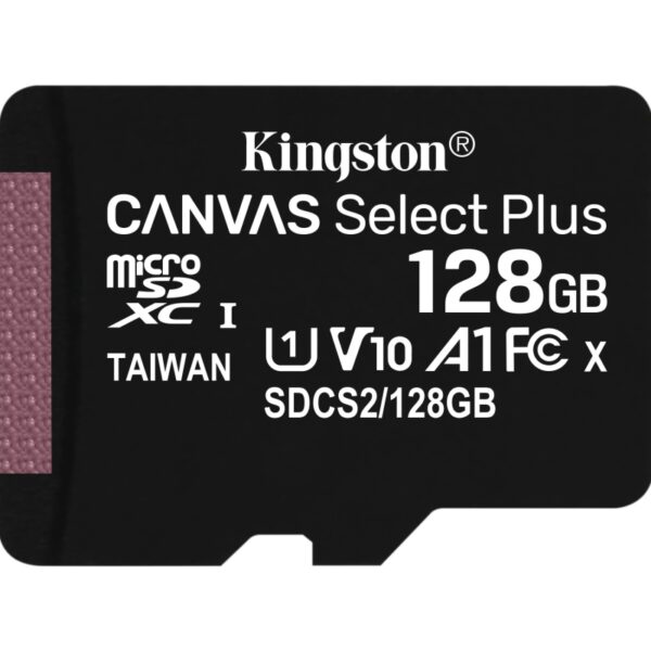 KINGSTON 128GB MICRO CLASS 10 100MB/S
