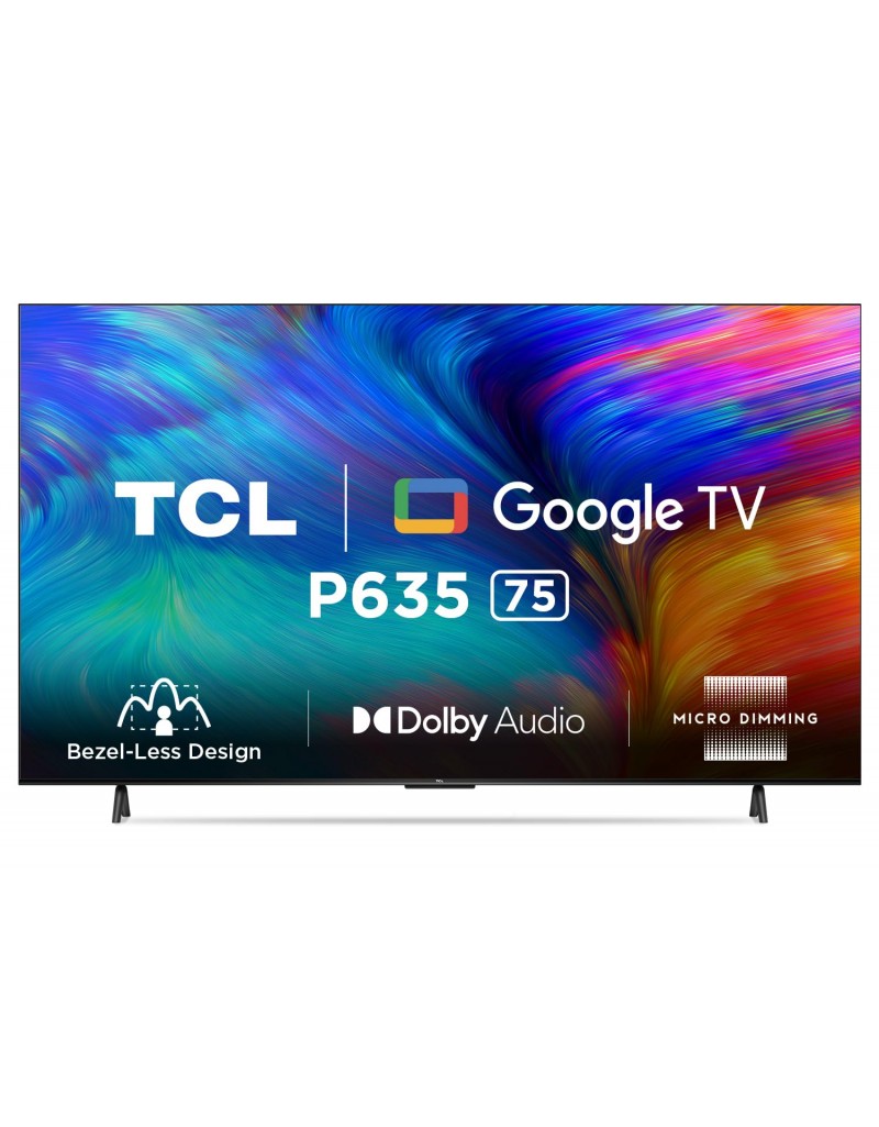 TCL 75P635 LED 75" 4K HDR 60Hz GoogleTV siva