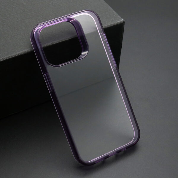 iPhone 15 Pro Color frame silikonska futrola (Purple)