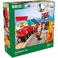 BRIO Igračka Vatrogasci - Set sa vatrogasnim vozom i kamionom 33815