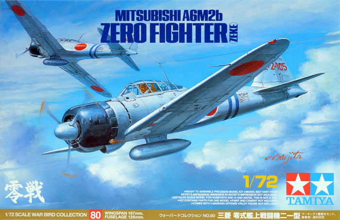 TAMIYA 1/72 Mitsubishi A6M2b Zero Fighter (Zeke)