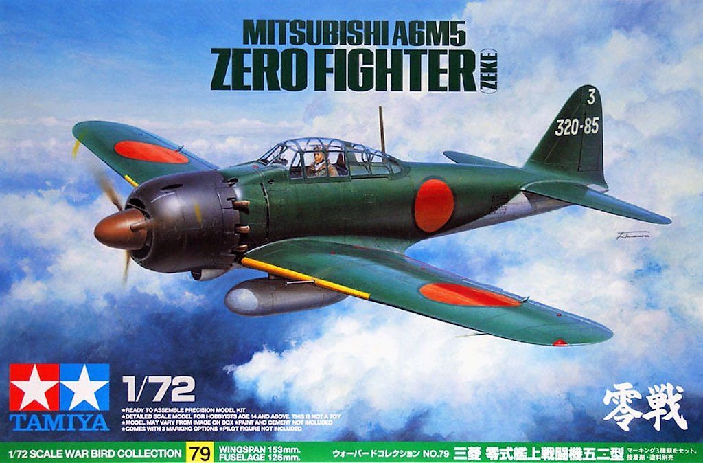 TAMIYA 1/72 Mitsubishi A6M5 Zero Fighter (Zeke)