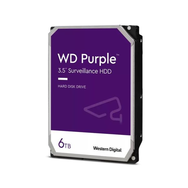 WD 6TB 3.5" SATA III 64MB IntelliPower 64PURZ Purple