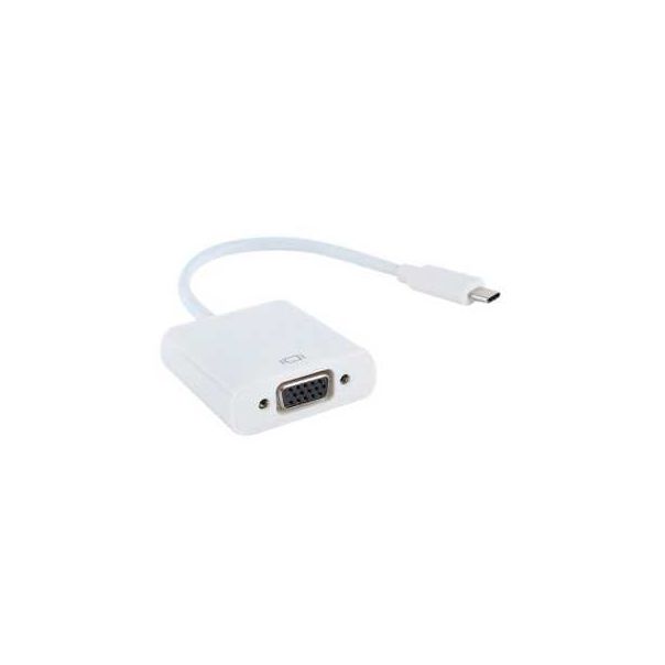 E-GREEN Adapter USB 3.1 tip C (M) - VGA (F) beli