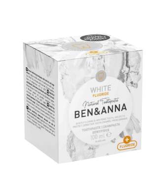 BEN & ANNA Prirodna pasta za zube White Fluoride, 100 ml