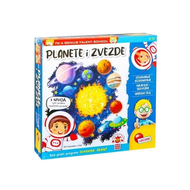 LISCIANI Edukativni set Mali genije SR - Planete i zvezde RS100521