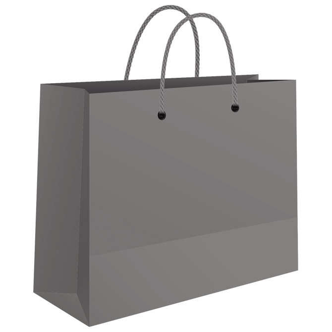 Kese ukrasne-butik jumbo 50x37x12cm sjajne plastificirane Fornax srebrne