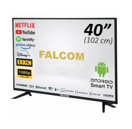 Smart LED TV@Android 40 inch, FullHD, DVB-S2/T2/C, HDMI, WiFi TV-40LTF022SM
