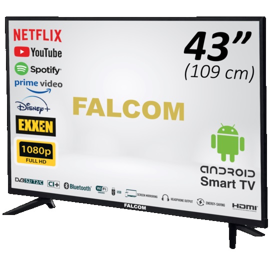Smart LED TV@Android 43 inch, FullHD, DVB-S2/T2/C, HDMI, WiFi TV-43LTF022SM