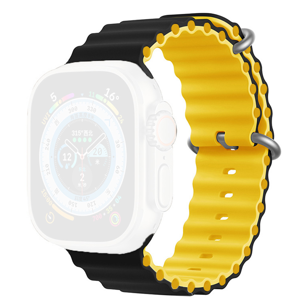 Smart Watch Ocean Strap 44/45/49mm Black/Yellow