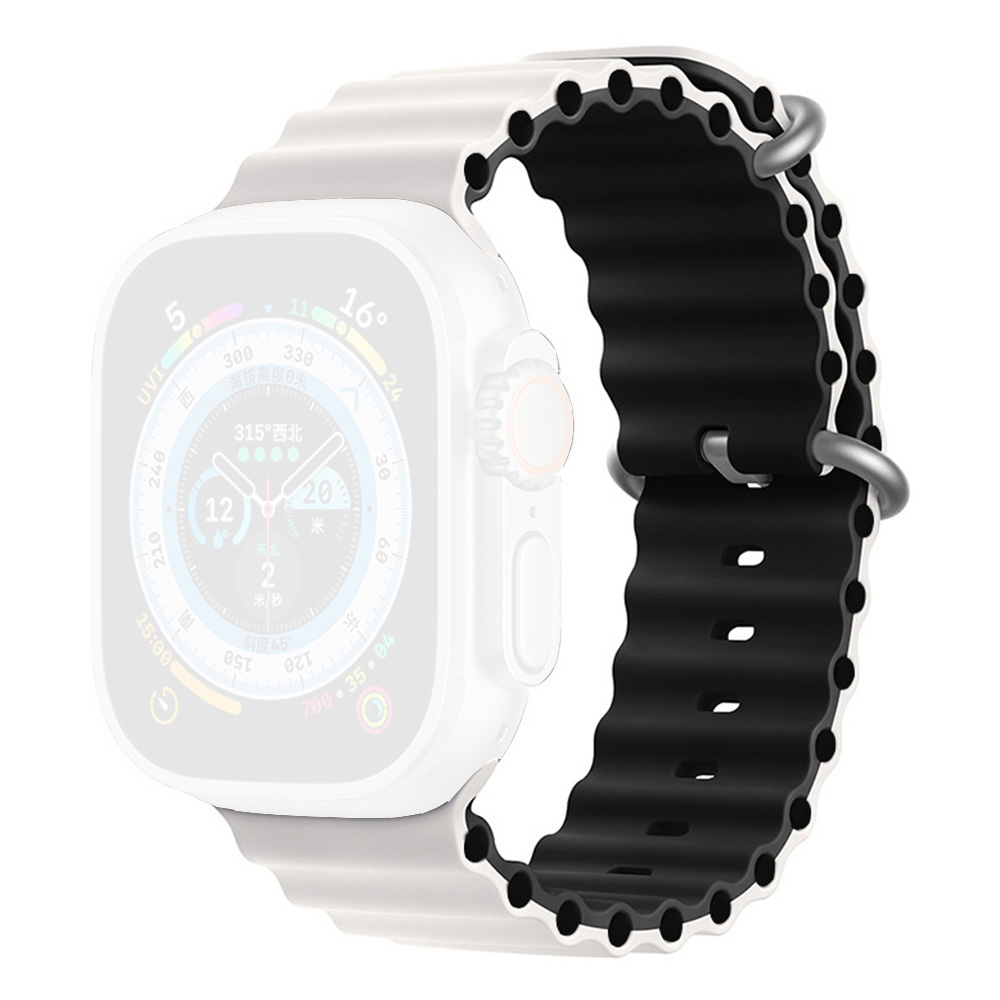 Smart Watch Ocean Strap 44/45/49mm White/Black